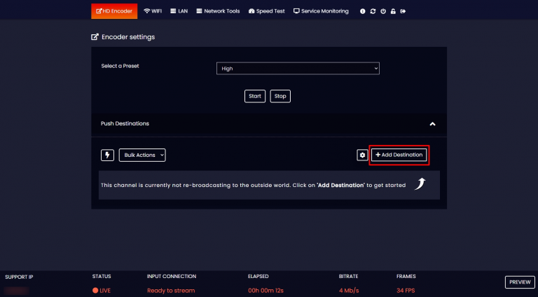 Live Streaming using the Livebox Instacast Encoder Device - knowledgebase