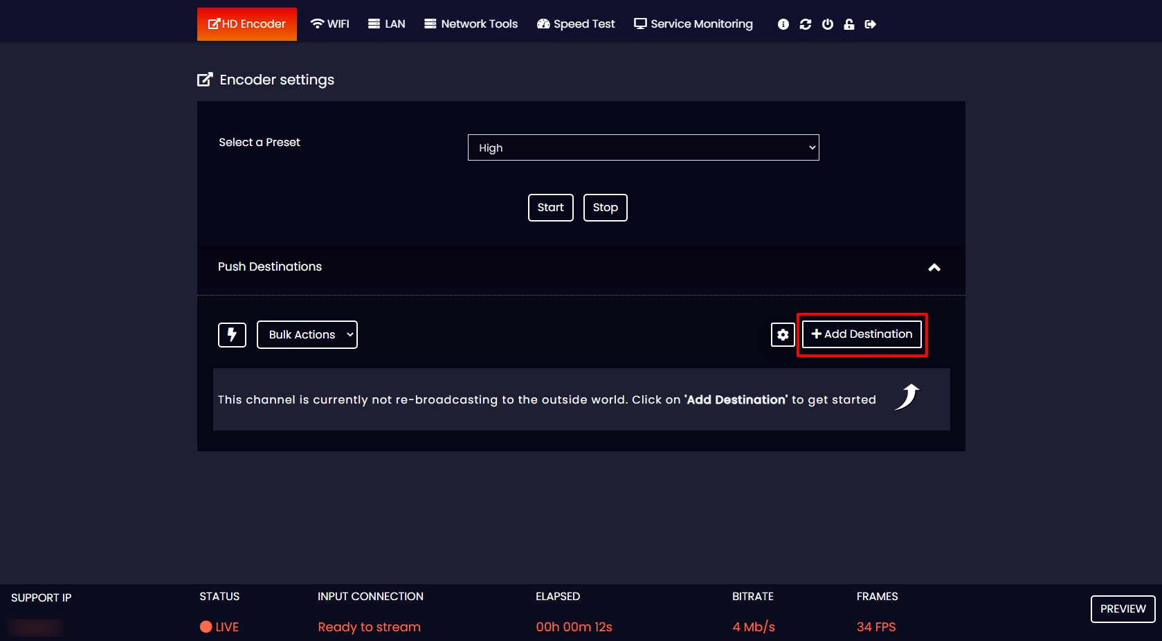 Live Streaming using the Livebox Instacast Encoder Device - knowledgebase