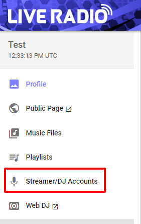 Create Streamer/DJ Account - knowledgebase