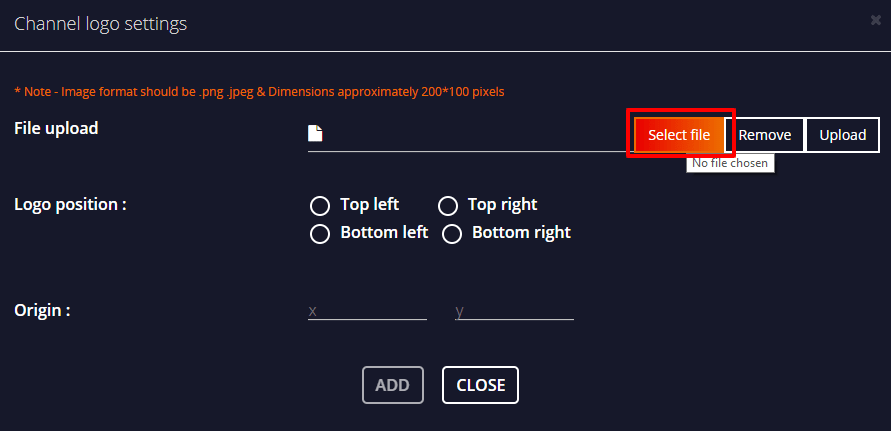 Edit Channel Logo - knowledgebase
