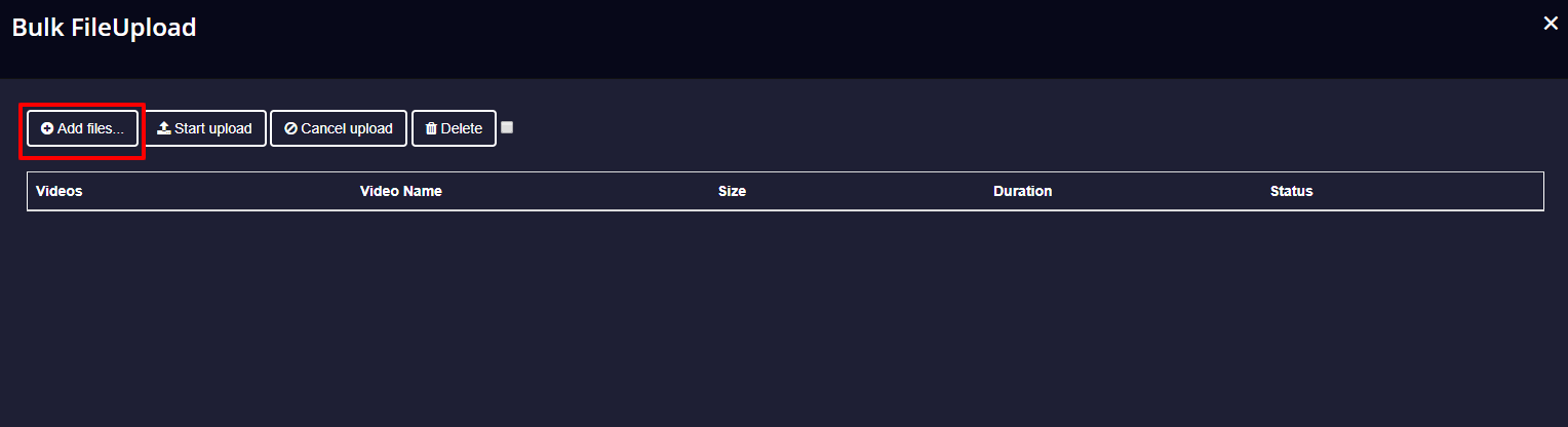 Bulk File Upload - knowledgebase