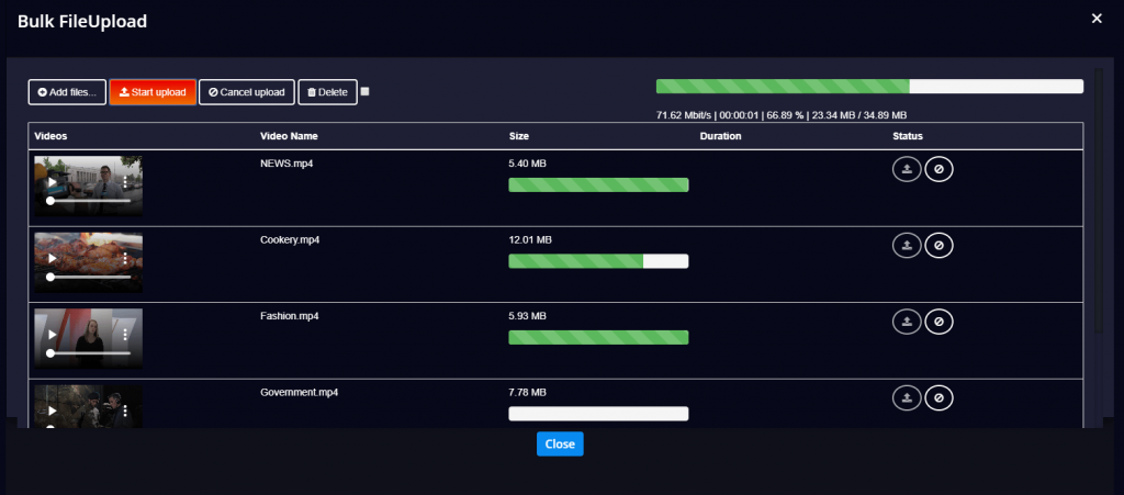 Bulk File Upload - knowledgebase